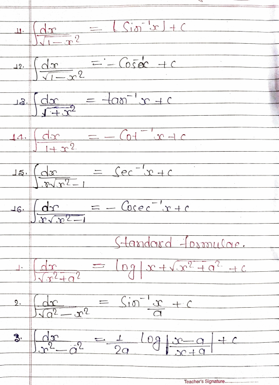 12th Math Formula Differentiation And Integration Bseb 12th Math 12th Math Formula Differentiation And Integration Bseb 12th Math