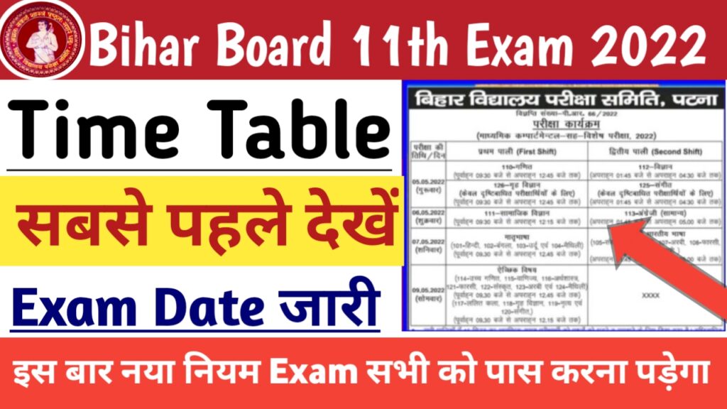 11th Exam Date And Time Table 2022 Bihar Board Study Syllabus Praveen 11th Exam Date And Time Table 2022 Bihar Board Study Syllabus Praveen