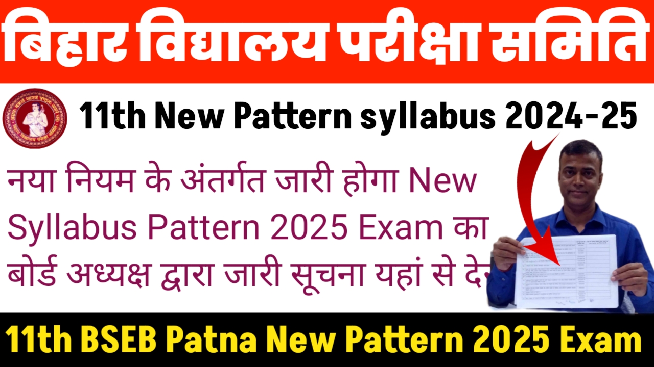 Class 11th Syllabus 2024 2025 / Bihar Board 11th Syllabus 2024 2025 ...